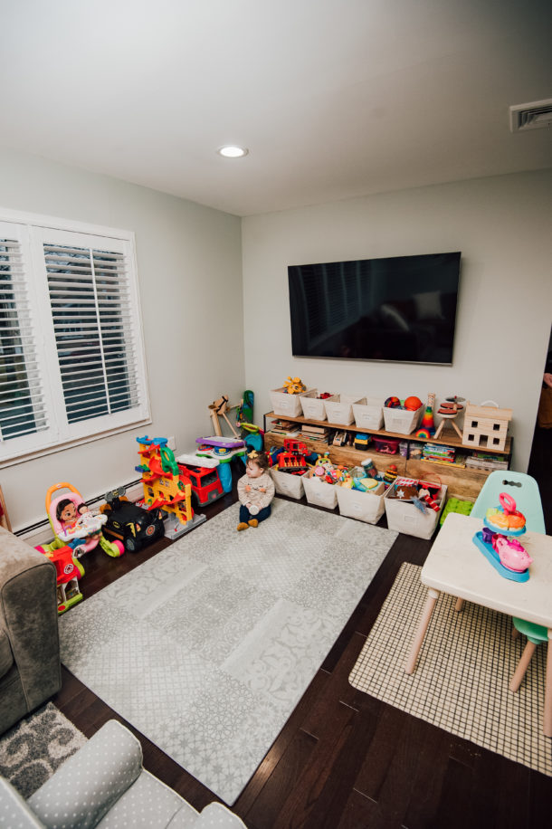 Our Kid Friendly Living Room Redesign | What's For Dinner Esq.