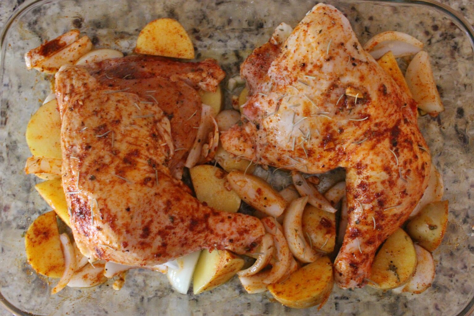 Simple Roasted Chicken Legs with Vegetables | What's For Dinner Esq.
